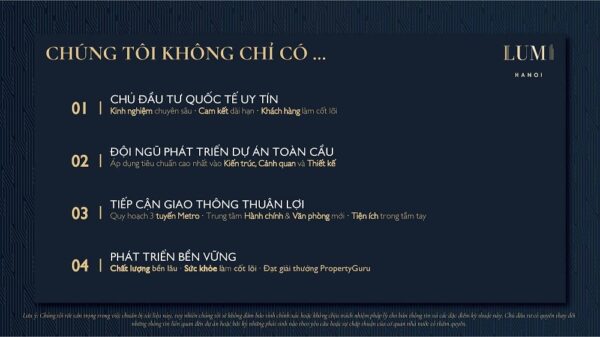 Chung cư Lumi Hanoi Capitaland | Bảng Giá T9/2024